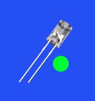 China 5mm 1.0Hz 1/2 Duty Cycle Green Color 520nm 5000mcd 90deg Capacitor Zener Integrated Flangeless Concave LED for sale
