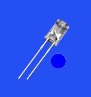 China 5mm 1.0Hz 1/2 Duty Cycle Blue Color 460nm 1000mcd 90deg Capacitor Zener Integrated Flangeless Concave LED for sale