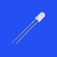 China 5mm 1.5Hz 12V 1/6 Duty Cycle White Color 8000-12000K 2000-4000mcd Round Head Resistor Integrated  Flashing LED for sale