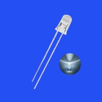 China 5mm 1.5Hz 12V 1/6 Duty Cycle White Color 8000-12000K 2000-4000mcd Round Head Resistor Integrated  Flashing LED for sale