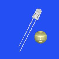 China 5mm 1.5Hz 12V 1/6 Duty Cycle Warm White Color 2700K 1500mcd Round Head Resistor Integrated Flashing LED for sale
