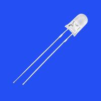 China 5mm 1.5Hz 12V 1/6 Duty Cycle Yellow Color 585-595nm 600-1200mcd Round Head Resistor Integrated Flashing LED for sale