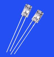 China 5mm 1.5Hz 1/12 Duty Cycle Red Color 620-630nm 600-1200mcd 90deg Flangeless Concave Shape Flashing LED for sale
