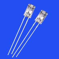 China 5mm 1.5Hz 1/12 Duty Cycle Warm White Color 2700-3500K 1500-2500mcd 90deg Flangeless Concave Shape Flashing LED for sale