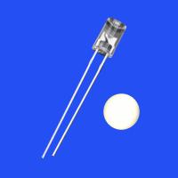 China 5mm 1.5Hz 1/12 Duty Cycle Warm White Color 2700-3500K 1500-2500mcd 90deg Flangeless Concave Shape Flashing LED for sale
