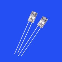 China 5mm 1.5Hz 1/12 Duty Cycle 12V Red Color 620-630nm 600-1200mcd 90deg Resistor Integrated Flangeless Concave Flashing LED for sale