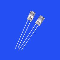China 5mm 1.5Hz 1/12 Duty Cycle 12V Yellow Color 590nm 1200mcd 90deg Resistor Integrated Flangeless Concave Flashing LED for sale