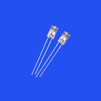 China 5mm 1.5Hz 1/12 Duty Cycle 12V Orange Color 615nm 1200mcd 90deg Resistor Integrated Flangeless Concave Flashing LED for sale