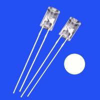 China 5mm 2Hz 1/6 Duty Cycle 12V Clear White Color 10000K 4000mcd 90deg Resistor Integrated Flangeless Concave Blinking LED for sale