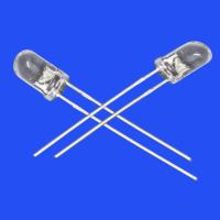 China Flashing LED 5mm 3.0Hz 1/6 Duty Cycle White Color 8000K 4000mcd Round Clear Lens Dip Blinking LED for sale