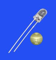 China 5mm 6.8Hz 1/6 Duty Cycle Warm White Color 3500K 1500mcd Round Clear Lens Strobe Flashing LED Diode for sale