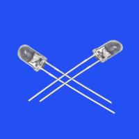 China 5mm 6.8Hz 1/6 Duty Cycle Pink Color 1000-2000mcd Round Clear Lens Strobe LED Diode for sale