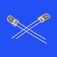 China 5mm 12Hz 1/6 Duty Cycle White Color 8000K 4000mcd Round Clear Lens Strobe Flashing LED Diode for sale