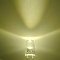 China 5mm Warm White Color 2700-3500K 1500-2500mcd Round Clear Lens Candle Flickering Flashing LED Diode for sale