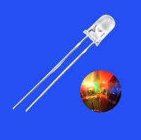 China 5mm RGB Full Color 3000-4000mcd Round Head Clear Lens 7 Color Slow Flashing Diode For Toys for sale