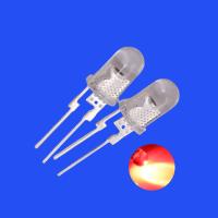 China 0.5W 5mm Red Color 620-630nm Clear Lens Short Pins With Heat Sink For illumination for sale