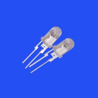 China 0.5W 5mm Yellow Color 585-595nm Clear Lens Round Head Short Pins With Heat Sink For illumination for sale