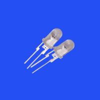 China 0.5W 5mm White Emitting Color 7000K - 9000K Clear Lens Round Head Short Pins With Heat Sink for sale