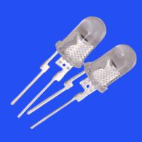 China 0.5W 5mm Deep Red Color 635-645nm Clear Lens Round Head Short Pins With Heat Sink For Signal Lighting for sale