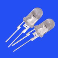 China 0.5W 5mm Deep Red Color 655-665nm Clear Lens Round Head Short Pins With Heat Sink For Signal Lighting for sale