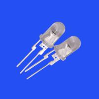 China 1W 5mm Warm White Color 3000-3500K Clear Lens Round Head Short Pins With Heat Sink for sale