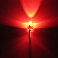 China 0.2W Illuminated 3mm 620-630nm Red Color 14000-16000mcd Round Shape LED Diode for sale