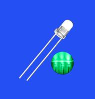 China 0.2W Illuminated 3mm 520-530nm Green Color 20000-24000mcd Round Shape F3 LED Diode for sale