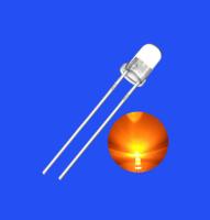 China 0.2W Highlighted 3mm 600-610nm Orange Color 14000-16000mcd Round Shape F3 LED Diode for sale
