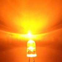 China 0.2W Highlighted 3mm 600-610nm Orange Color 14000-16000mcd Round Shape F3 LED Diode for sale