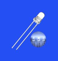 China 0.2W Highlighted 3mm 7000-9000K White Color 18000-22000mcd Round Shape F3 LED Diode for sale