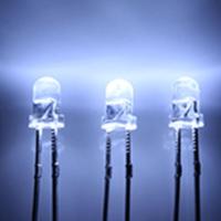 China 0.2W Highlighted 3mm 7000-9000K White Color 18000-22000mcd Round Shape F3 LED Diode for sale