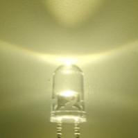 China 0.2W Highlighted 3mm 3000-3500K Warm White Color 15000-18000mcd Round Shape F3 LED Diode for sale
