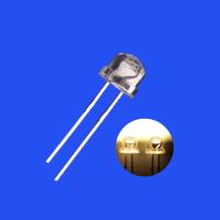 China 0.5W 5mm 2700-3500K Warm White Color 10-11 LM 120deg Strawhat Shape Transparent Lens Diode Light for sale