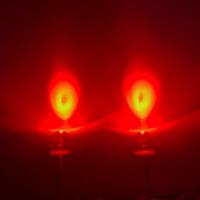 China 5mm 650nm - 655nm Deep Red Color 9000mcd - 10000mcd 8deg Bullet Head Water Clear Lens Diode Light for sale