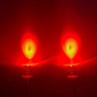 China 5mm 655nm - 665nm Deep Red Color 24000mcd - 26000mcd 8deg Bullet Head Water Clear Lens Diode Light for sale