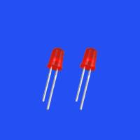 China 5mm Round Head Tinted Foggy Red Color 620-630nm 200-300mcd 60deg Diode Light for sale