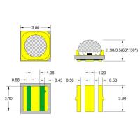 China 35*35mm 308nm 60 Deg 1W UVB Module Deep UV Light Board For Skin Diseases for sale