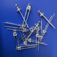 China F3 High CRI Ra>90 10000mcd Narrow Beam Angle 15 Deg Nature White Color Clear Lens Bullet Head 3mm LED for sale