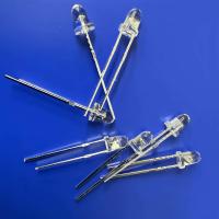 China F3 High CRI Ra>90 10000mcd Narrow Beam Angle 15 Deg Nature White Color Clear Lens Bullet Head 3mm LED for sale