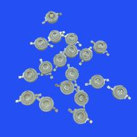 China 435nm 2 Pins Clear Convex Lens 140 Deg 3W High Power Blue LED Diode for sale