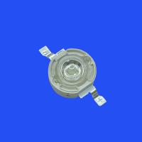 China 480nm - 485nm Clear Lens Convex Head 120 Deg 3W Blue Color High Power LED Diode For Various Lighting for sale