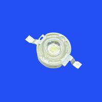 China 520nm - 525nm 240LM - 260LM Clear Lens Convex Head 120 Deg 3W Green Color High Power LED Diode For Various Lighting for sale