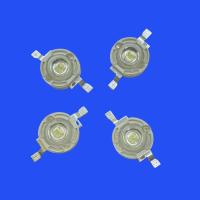China 545nm - 550nm Clear Lens Convex Head 120 Deg 3W Green Color High Power LED Diode For Visual Displays And Digital Screens for sale