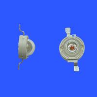 China 590nm - 595nm 2.5-2.7V Clear Convex Lens 120 Deg 3W High Power Yellow LED For Public Information for sale