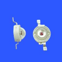 China 620nm - 630nm 2.4-2.6V Clear Convex Lens 120 Deg 3W High Power Red LED For Public Information for sale