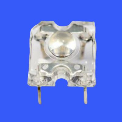 China 0.5W Amber Color Super Flux Piranha LED Integrated Zener Chip Protection 80 Deg 5mm LED For Warning Arrow Lights for sale