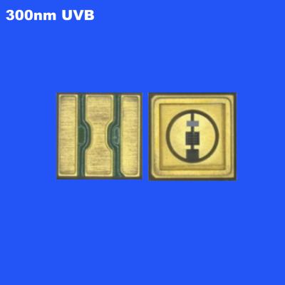 China UVB 0.6W 3535 SMD LED Diode 300nm High Radiant Power 120 Deg Photocuring Diodes For Glue Curing for sale