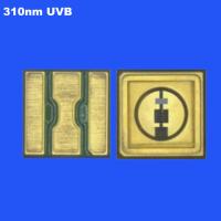 China 0.6W 310nm UVB 3535 SMD LED Chip Ceramic Sealing Clear Lens 120 Deg For Plant Growth for sale
