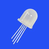 China WS2812B 12mm 3 In 1 RGB Full Color Diffused Round Head 60 Deg Addressable Pixel LED Diode For LED String Light for sale