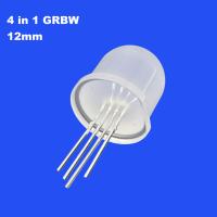 China SK6812 12mm 4 In 1 GRGBW Full Color Diffused Round Head 60 Deg Addressable Pixel LED Diode For LED Pixel Screen for sale